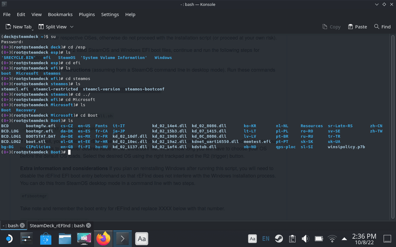 SteamDeck Windows 单盘双系统安装教程